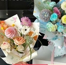 Colorful Floral Texture Waterproof Packaging Paper Fashionable and Durable