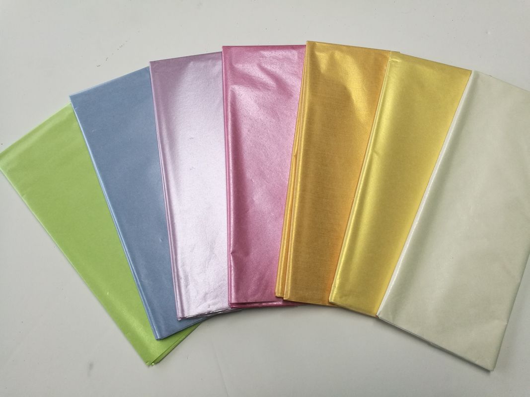 Solid Metallic Pearlescent Colored Craft Paper 17gsm 20gsm Printed ...