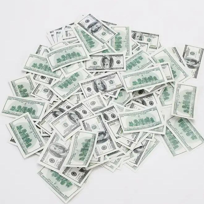 12-36 Inch Euro Money Filler Biodegradable Dollar Party Popper Confetti ...