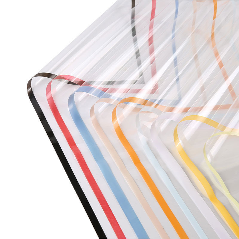 OPP Glitter Wrapping Film, Colored Edge