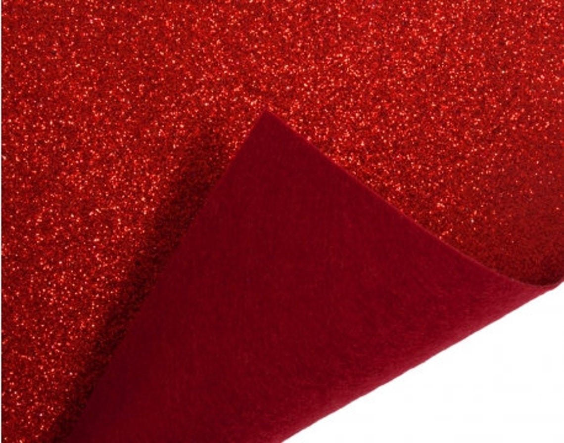 A4 Glitter Non Woven Metallic Gold Felt Fabric Sheet 100 Polyester 2mm ...